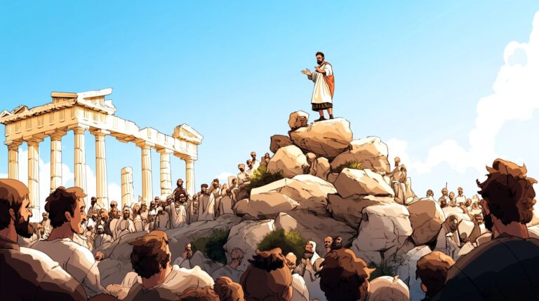 Paulus predigt auf dem Areopag – Bibel für Kinder erklärt